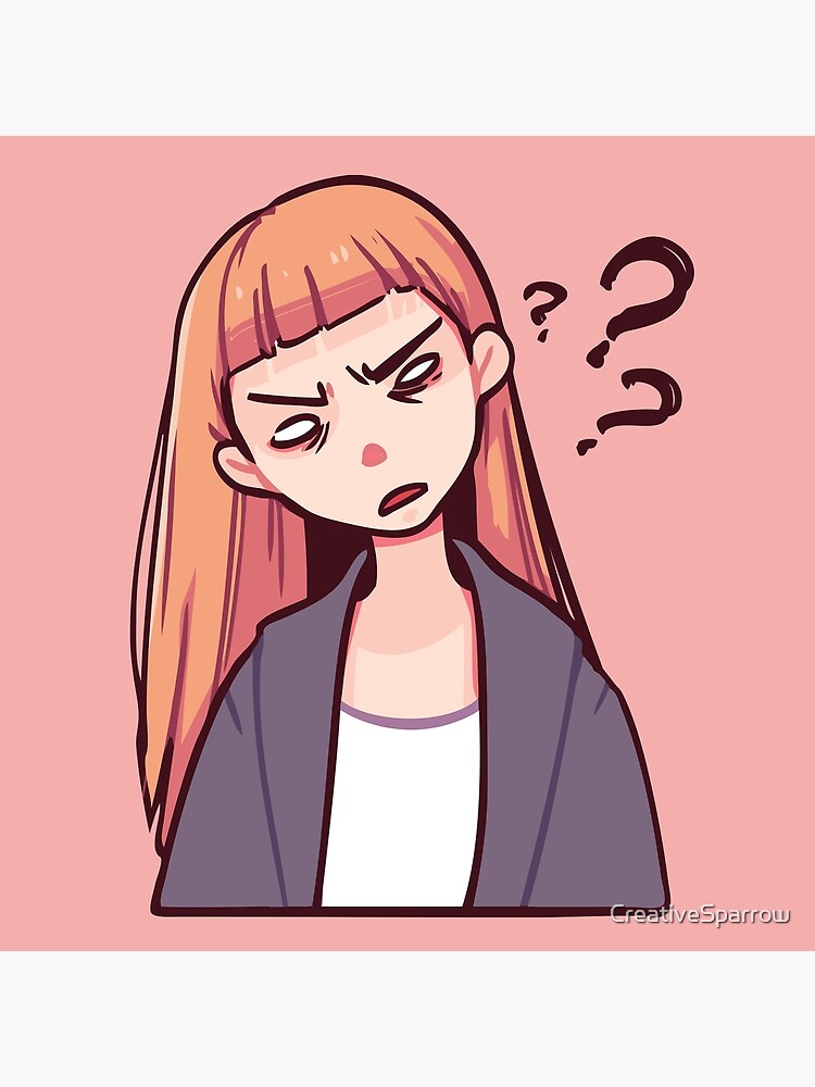 Cute Egirl Anime Kawaii Poster By Creativesparrow Redbubble