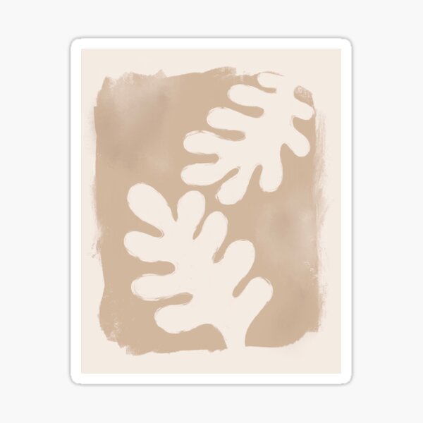 "Boho Leaves Texture Neutral color" Sticker for Sale by trajeado14 ...