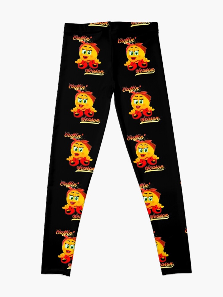 Sexy Emoji Girl Emoticon Cuffing Season Leggings By Gambeeno Redbubble