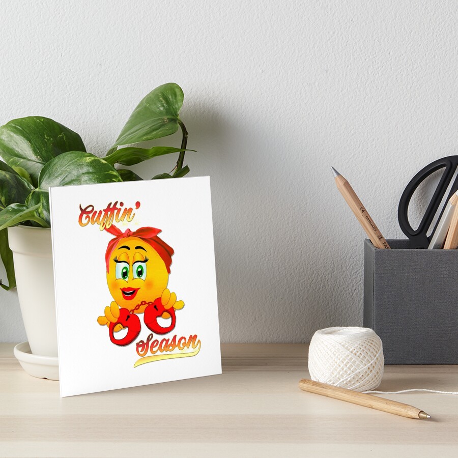 Sexy Emoji Girlemoticon Cuffing Season Art Board Print For Sale By Gambeeno Redbubble