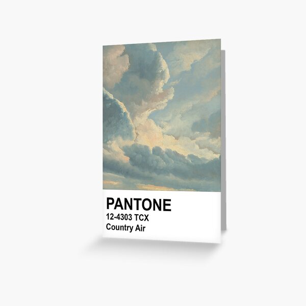 " Pantone Country Air Color Swatch" Greeting Card for Sale by ...