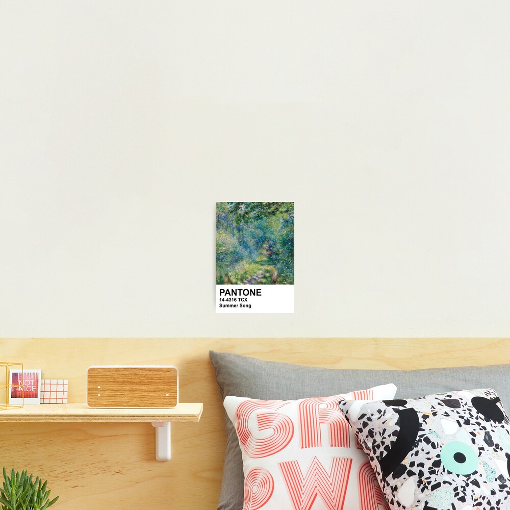 "Pantone SUmmer Song Color Swatch" Photographic Print for Sale by ...
