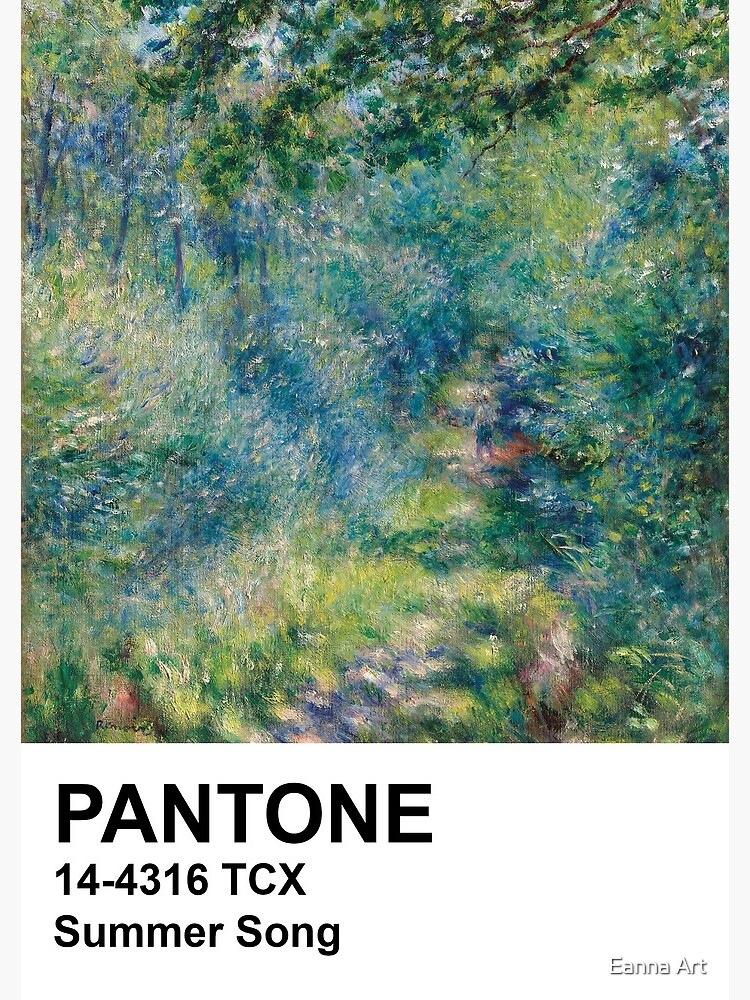 "Pantone SUmmer Song Color Swatch" Photographic Print for Sale by ...