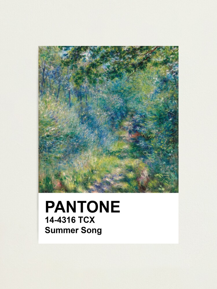 "Pantone SUmmer Song Color Swatch" Photographic Print for Sale by ...
