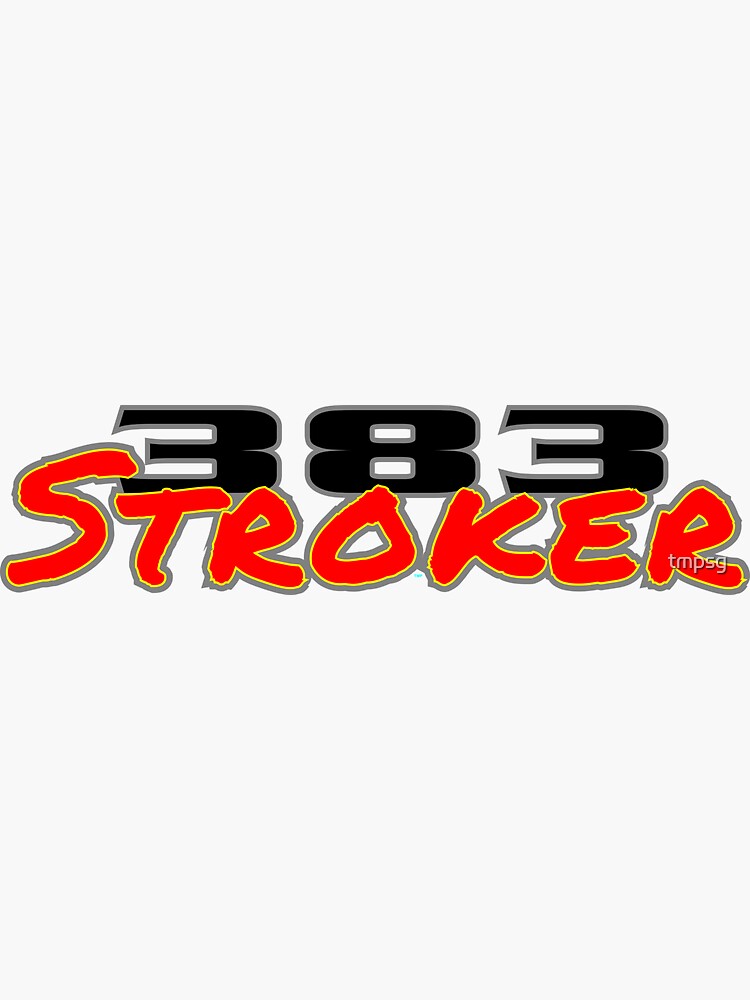 "383 Stroker" Sticker for Sale by tmpsg | Redbubble