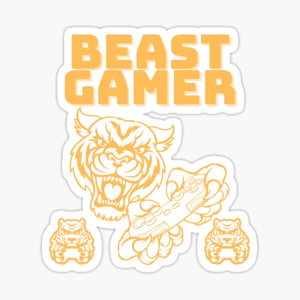"BEAST GAMER ATELIER ." Sticker by MLTS777 | Redbubble