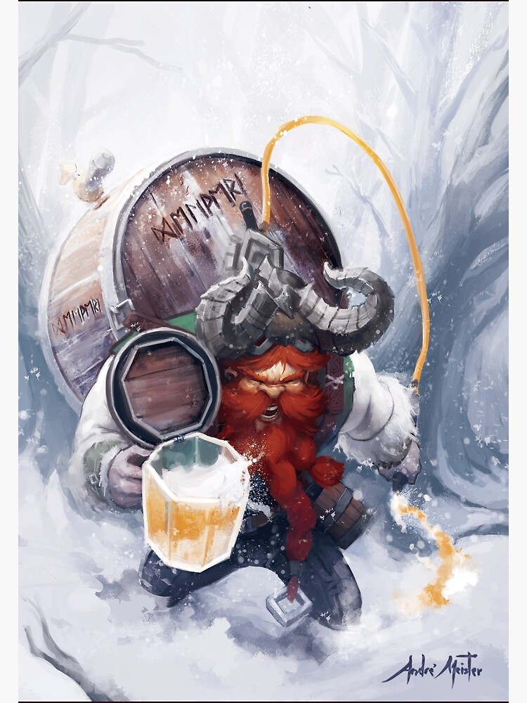 "Beer Delivery Dwarf" Poster by drehmeister | Redbubble