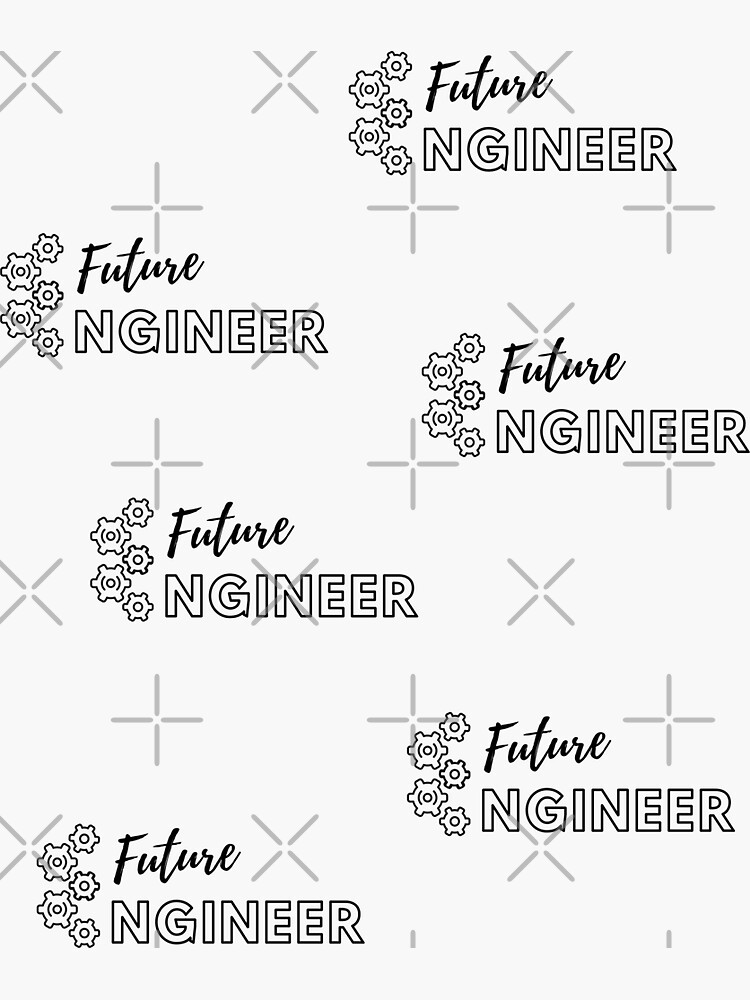 "Future Engineer" Sticker for Sale by ImperialBaron | Redbubble