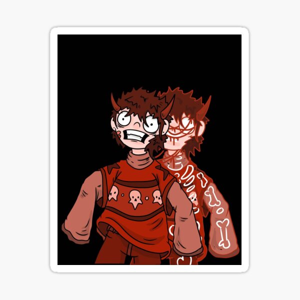 "split!" Sticker for Sale by satansspinx | Redbubble