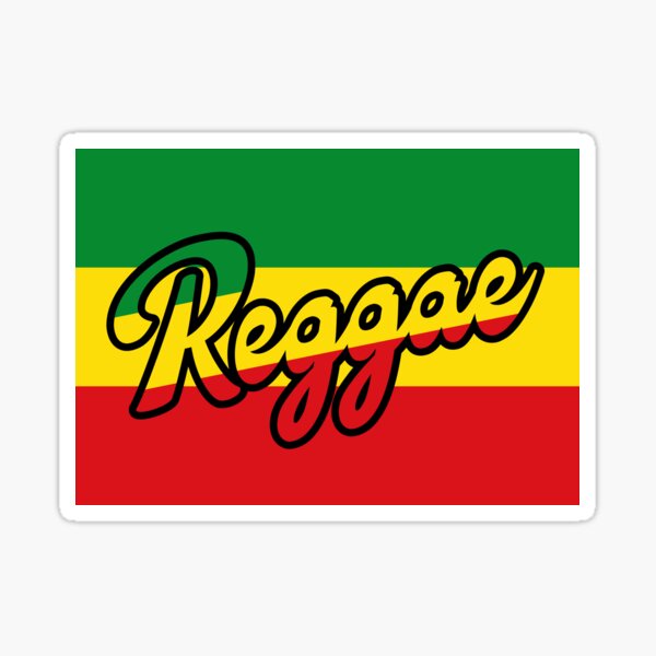 Pegatina «Arte reggae con colores de la bandera Rastafari» de Alma ...
