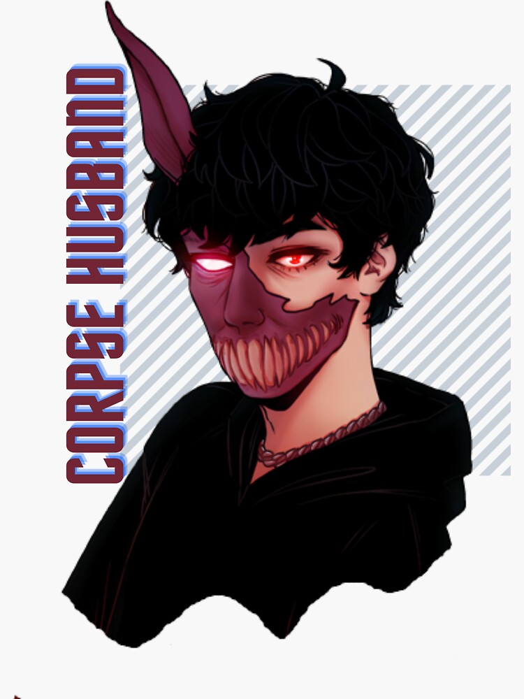 "corpse husband" Sticker for Sale by pandipd | Redbubble