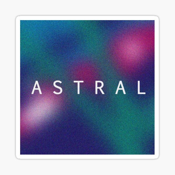 "astral " Sticker by melfie | Redbubble