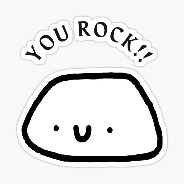 "You Rock!" Sticker by JessFranco | Redbubble