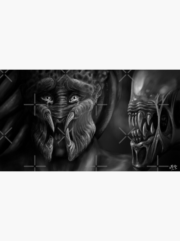 "Alien vs. Predator Crying Yautja and Xenomorph Alien - Scifi, science ...