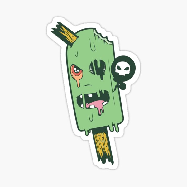 "Foodies Monsters Ice Cream 01" Sticker for Sale by mazfox | Redbubble