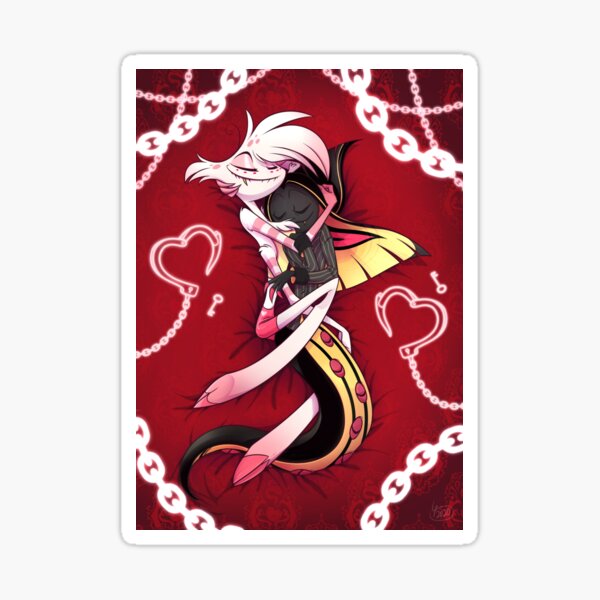 "Angel Dust x Sir Pentious Cuddle" Sticker for Sale by LaurenPacheco10 ...