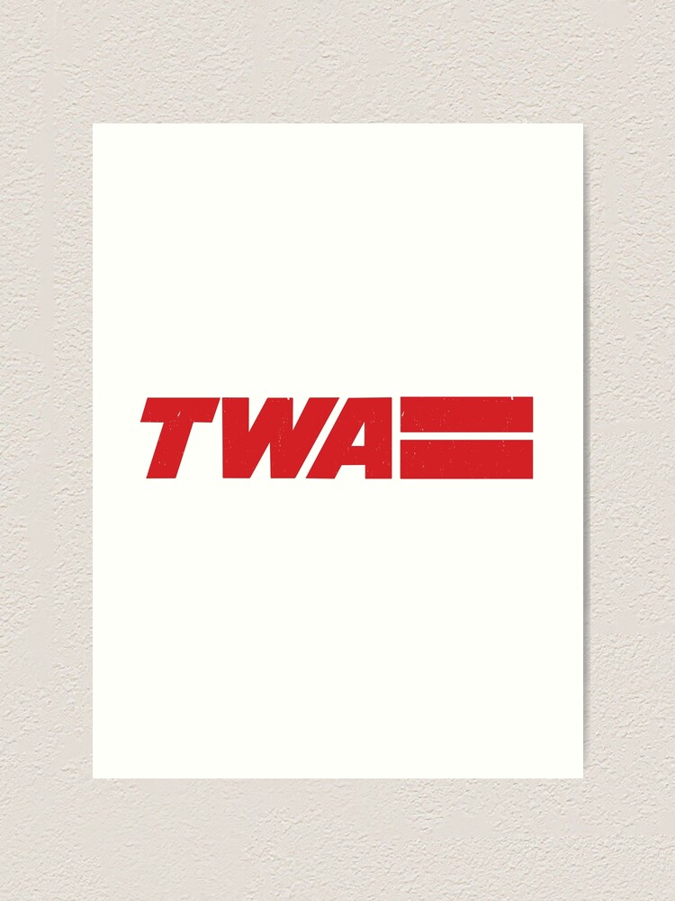 "TWA - vintage logo" Art Print by Primotees | Redbubble