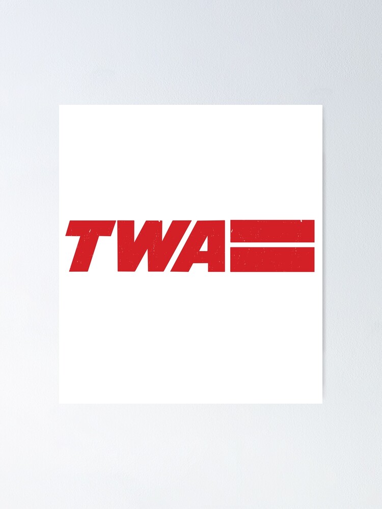 "TWA - vintage logo" Poster for Sale by Primotees | Redbubble