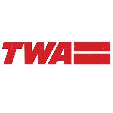 "TWA - vintage logo" Sticker for Sale by Primotees | Redbubble