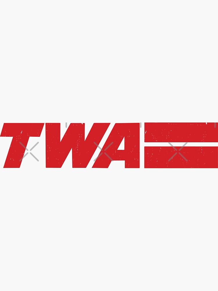 "TWA - vintage logo" Sticker for Sale by Primotees | Redbubble