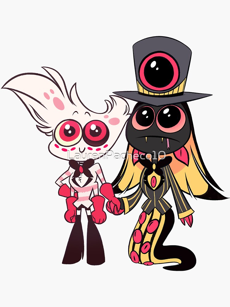 "Chibi Angel Dust and Sir Pentious" Sticker for Sale by LaurenPacheco10 ...