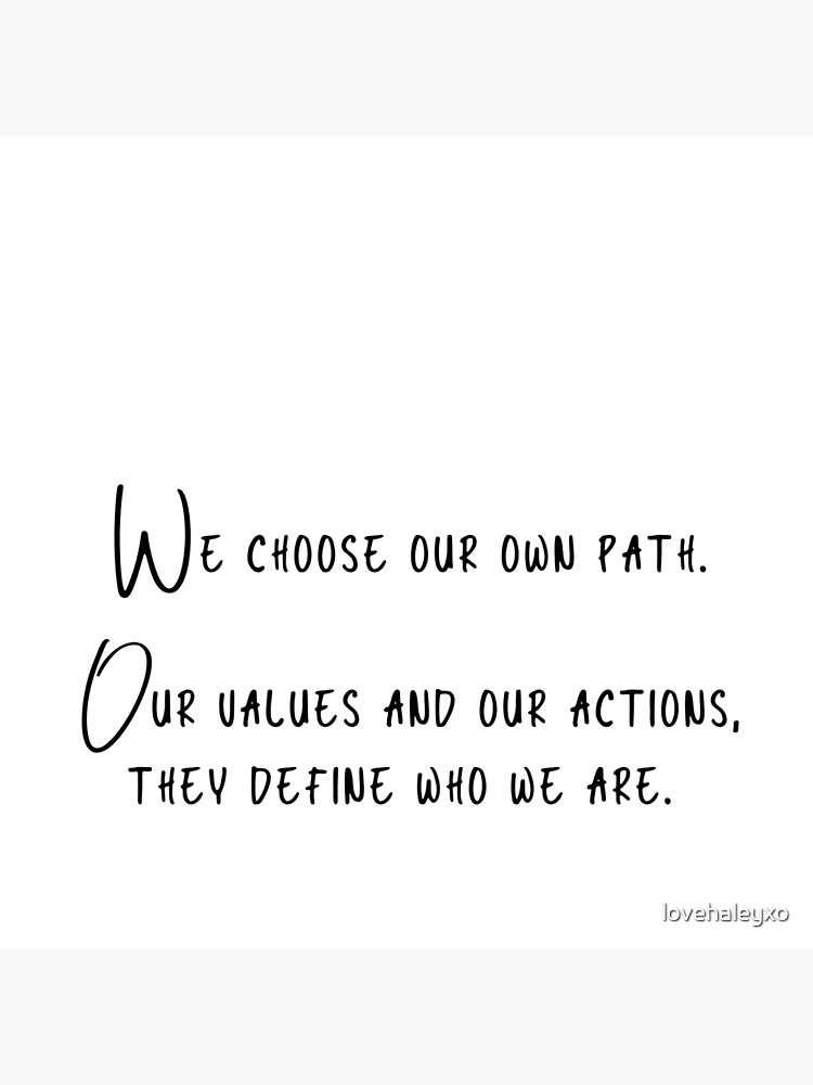 "We choose our own path. TVD" Poster for Sale by lovehaleyxo | Redbubble