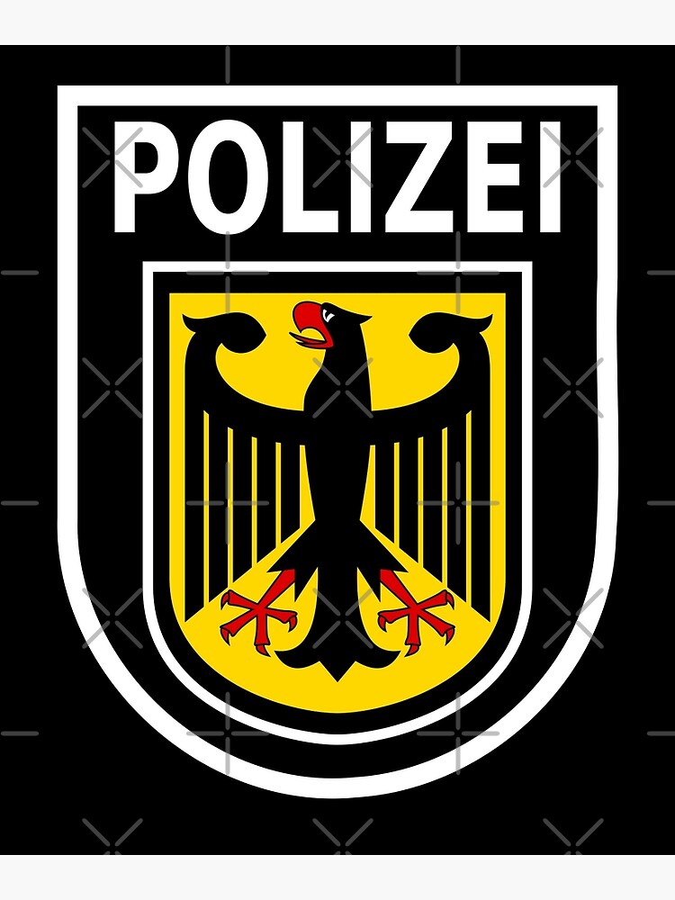 Póster «Policía Federal Alemania BPOL Bundespolizei POLIZEI» de ...