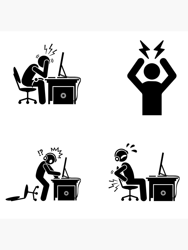 "Typical Gamer Sticker Pack 4" Poster by ITMOG | Redbubble