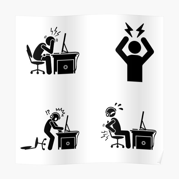 "Typical Gamer Sticker Pack 4" Poster by ITMOG | Redbubble