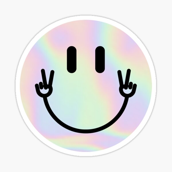 "Happy face" Sticker by SolitaryDaze | Redbubble