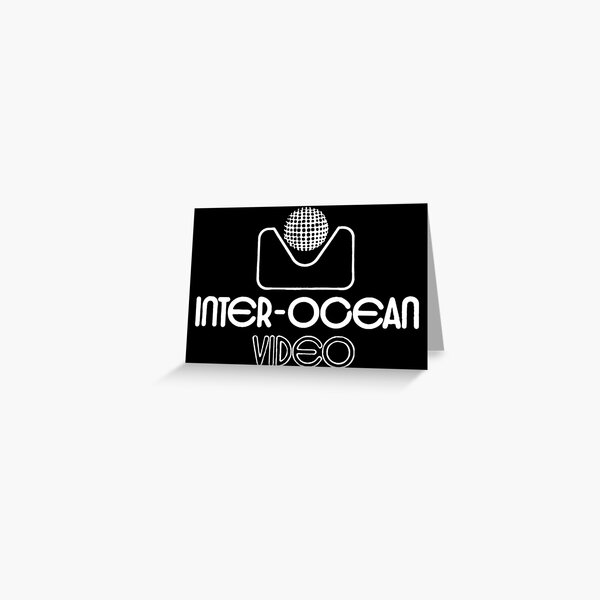 "INTEROCEAN Retro VHS Video Label" Greeting Card for Sale by LaTerruer ...