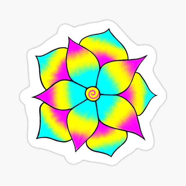 "Pansexual Pride Flower" Sticker for Sale by csxu2015 | Redbubble