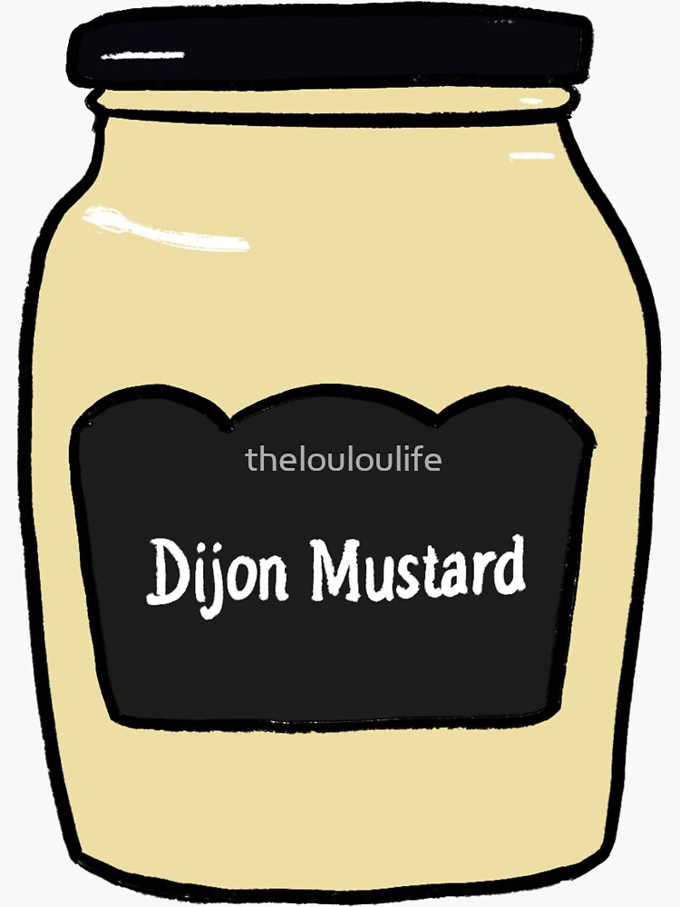 "Dijon Mustard" Sticker for Sale by thelouloulife | Redbubble