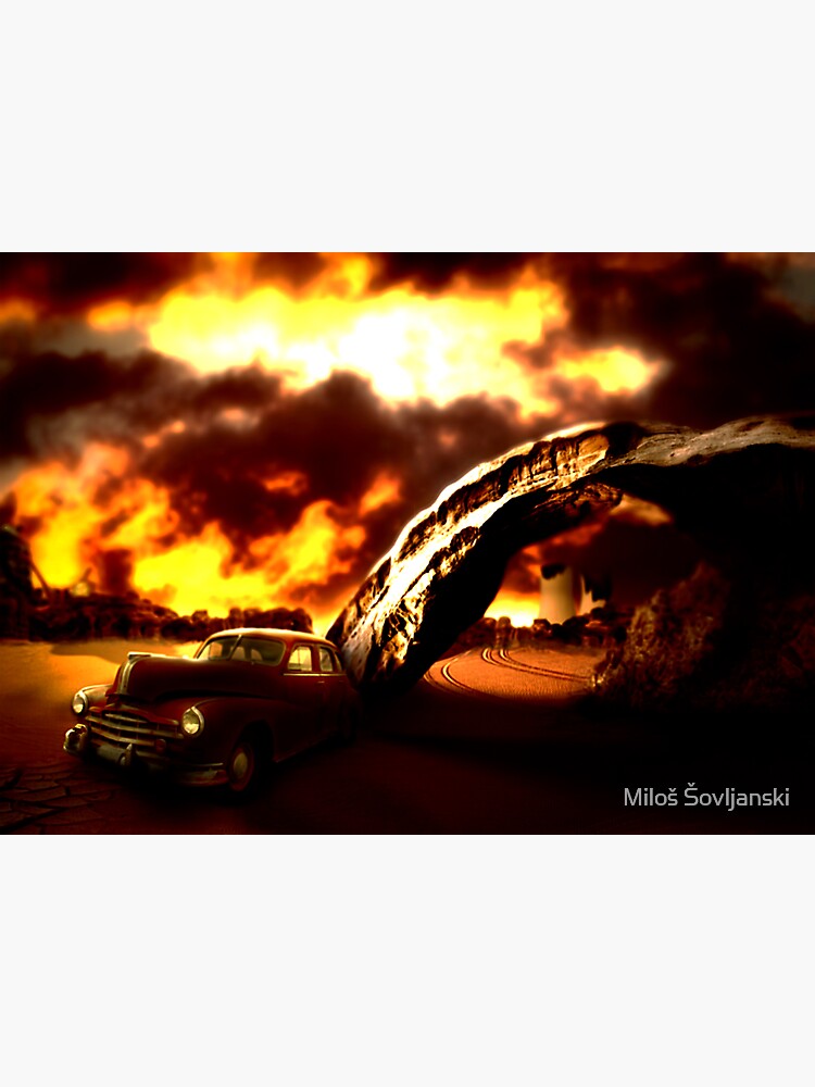 "Apocalypse Desert " Sticker for Sale by bouboupowa | Redbubble