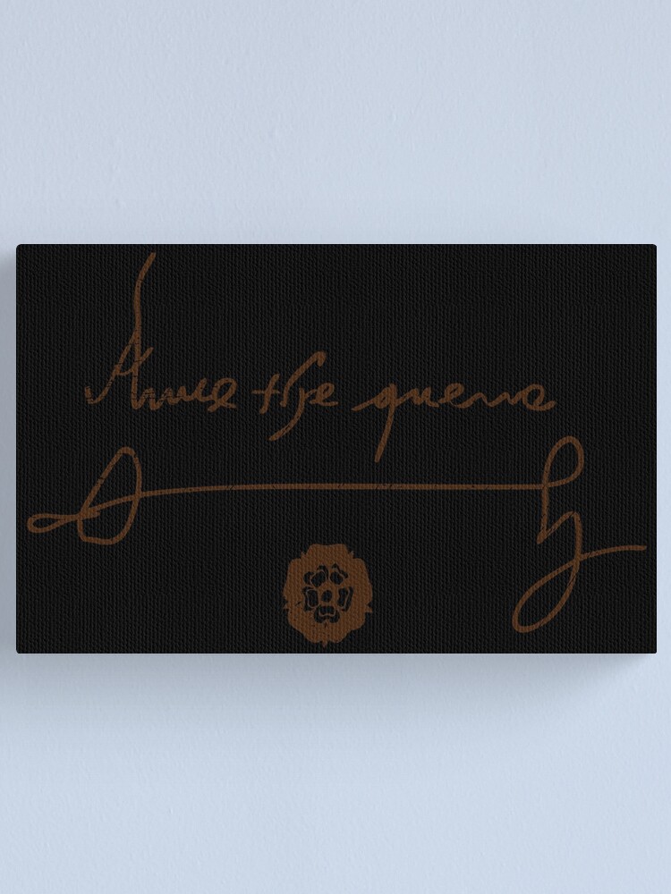 "Anne Boleyn Signature Design" Canvas Print for Sale by AnalogDesigns ...