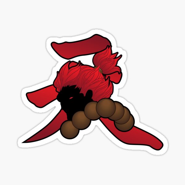 "Akuma" Sticker for Sale by D4N13L | Redbubble