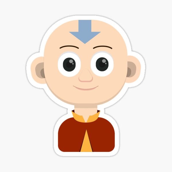 "Aang: Avatar The Last Airbender" Sticker for Sale by Kalitechnic ...