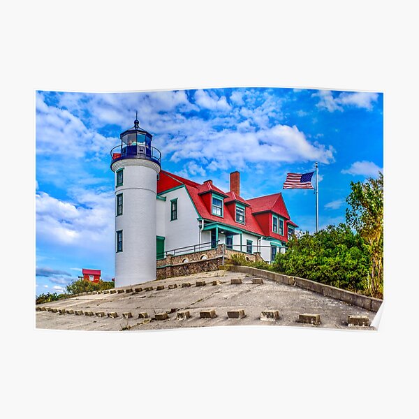 Breezy Day at Point Betsie Lighthouse”" Poster for Sale by Colette22 ...