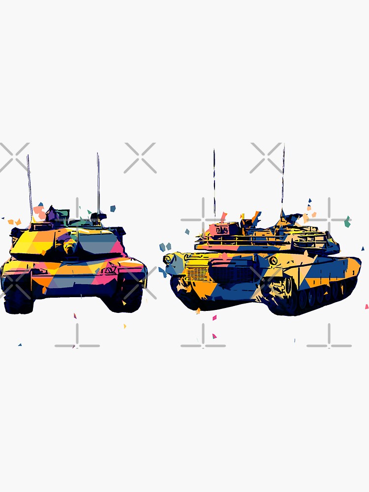 "M1 Abrams Tank" Sticker for Sale by Arassa | Redbubble