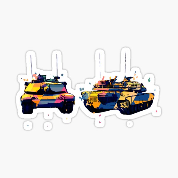 "M1 Abrams Tank" Sticker for Sale by Arassa | Redbubble