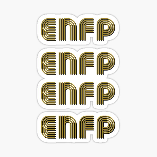 "ENFP - Myers–Briggs Type Indicator" Sticker for Sale by CaughtInAStorm ...
