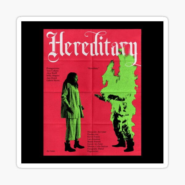 "HEREDITARY POSTER" Sticker by almalpz | Redbubble