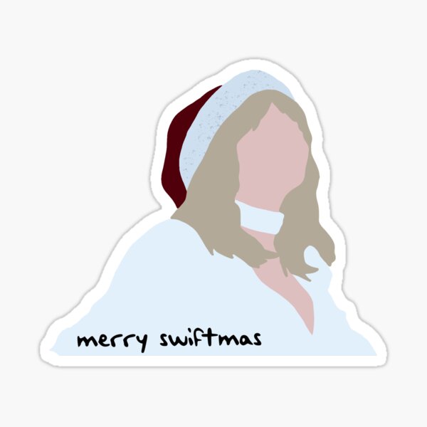"Taylor Swift Merry Swiftmas Design" Sticker for Sale by Alexa-g13 ...