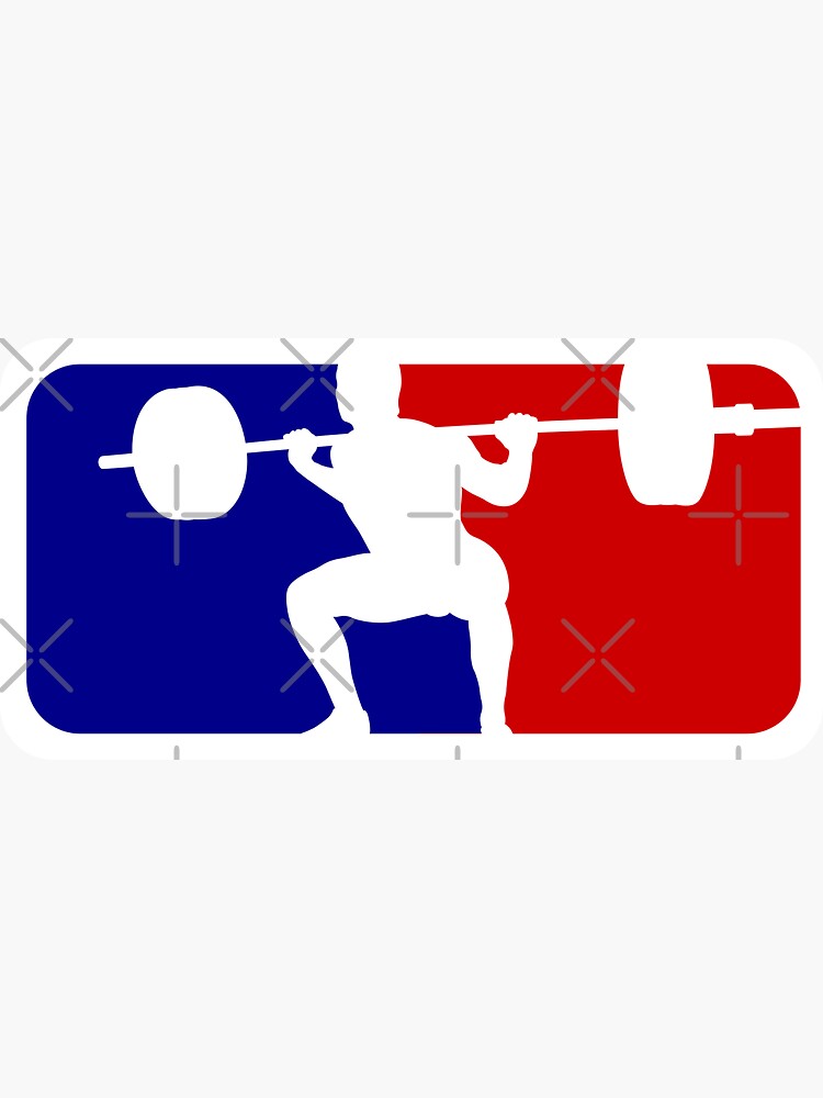 "SQUAT ICONIC SPORTS LOGO" Sticker for Sale by HeavyLiftGift | Redbubble