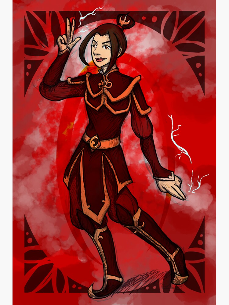 "Avatar: The Last Airbender, Azula" Sticker for Sale by NireLeetsac ...