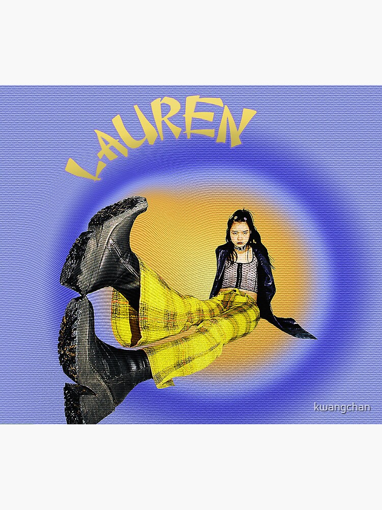 "Lauren" Sticker by kwangchan | Redbubble