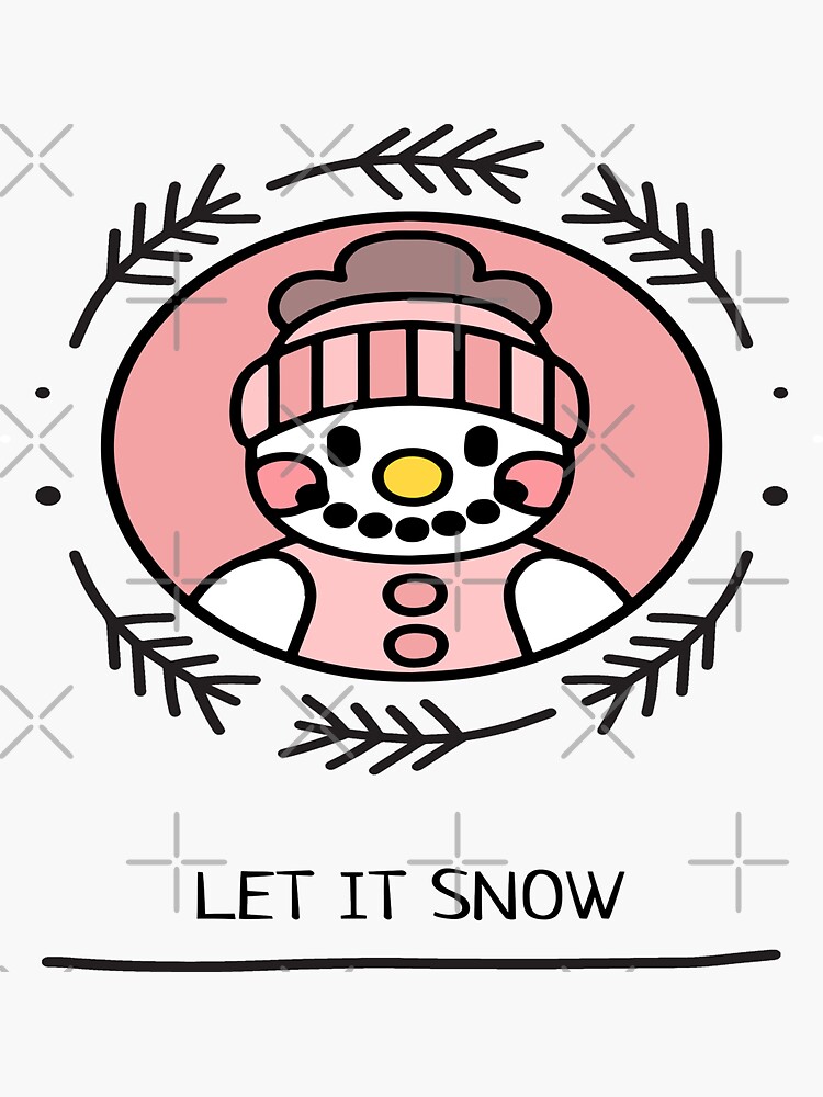 "Let It Snow Funny Christmas " Sticker for Sale by calisthenicpro ...