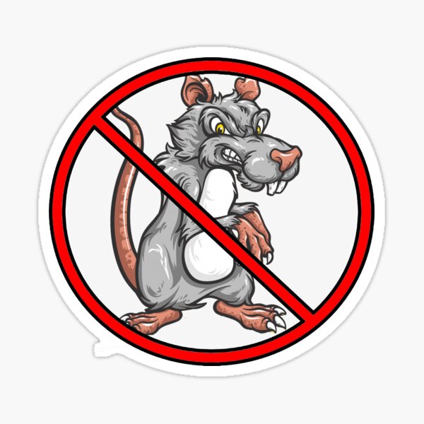 "No Rats" Sticker by unionpride | Redbubble