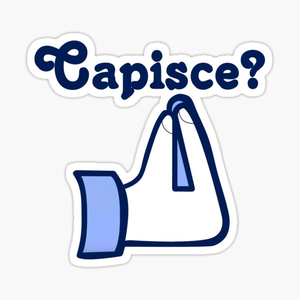 Italian Hand Gesture Stickers | Redbubble