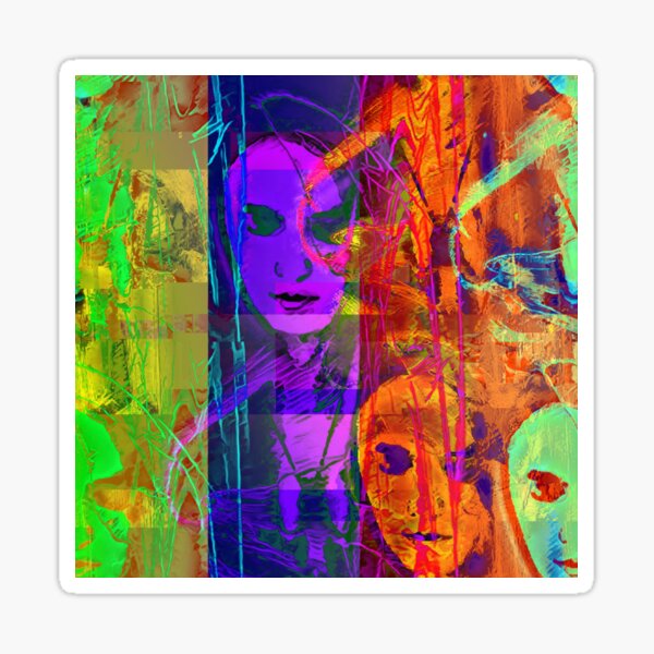 "Lou" Sticker for Sale by MRNStudiosArt | Redbubble